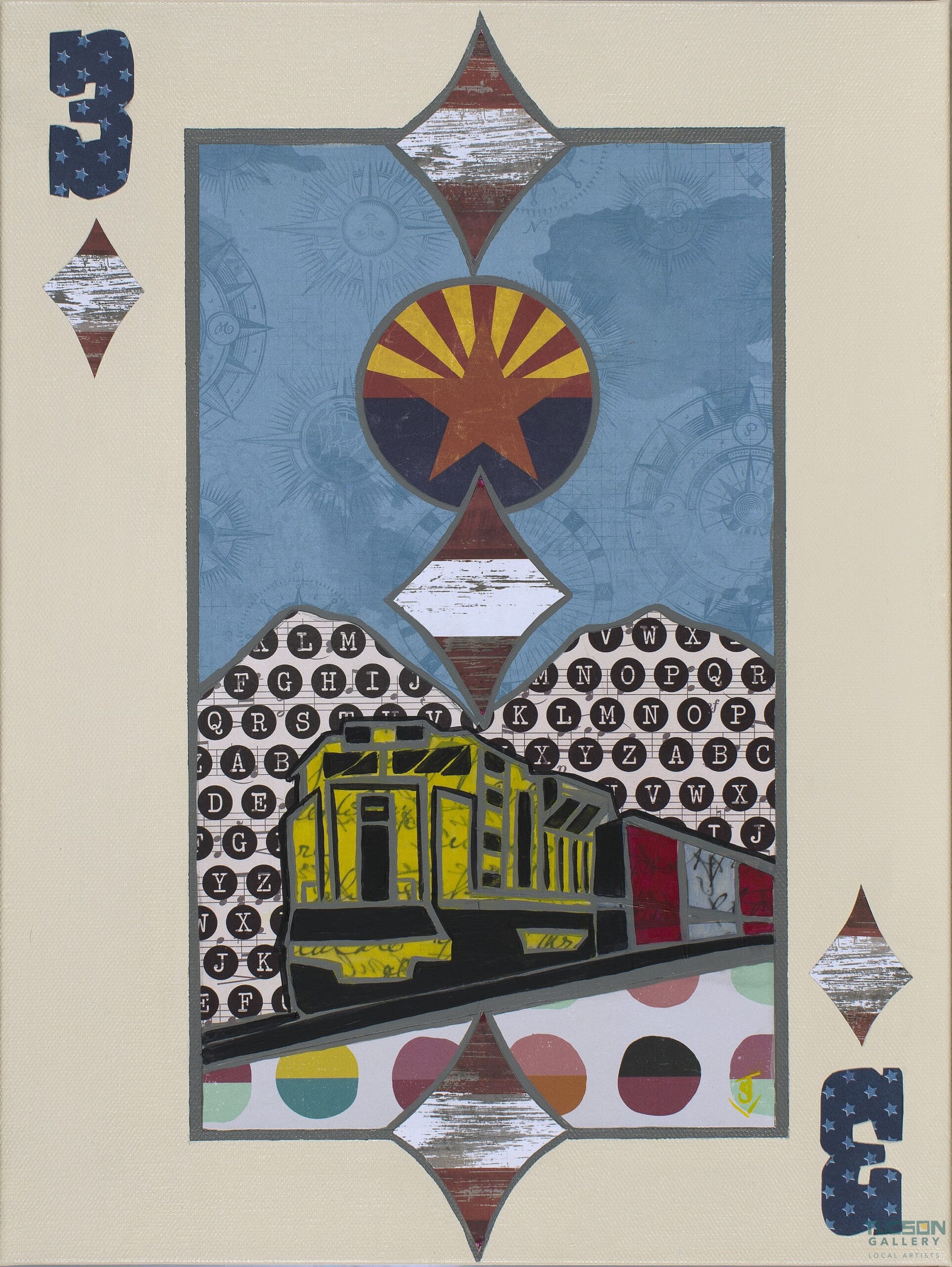 Three of Diamonds - Tracks - The Tucson Gallery