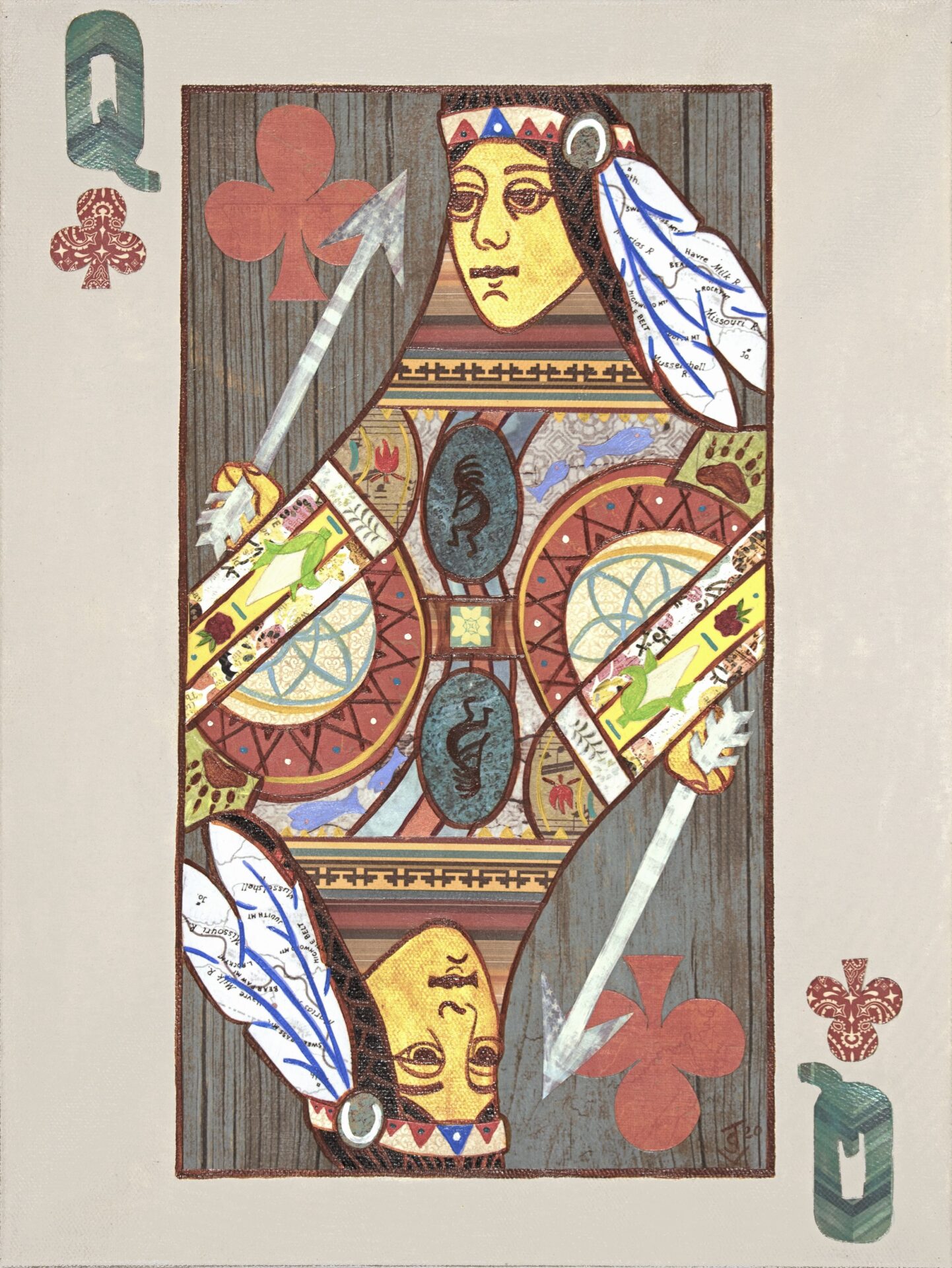 Queen of Clubs - Queen of Big Skies - The Tucson Gallery