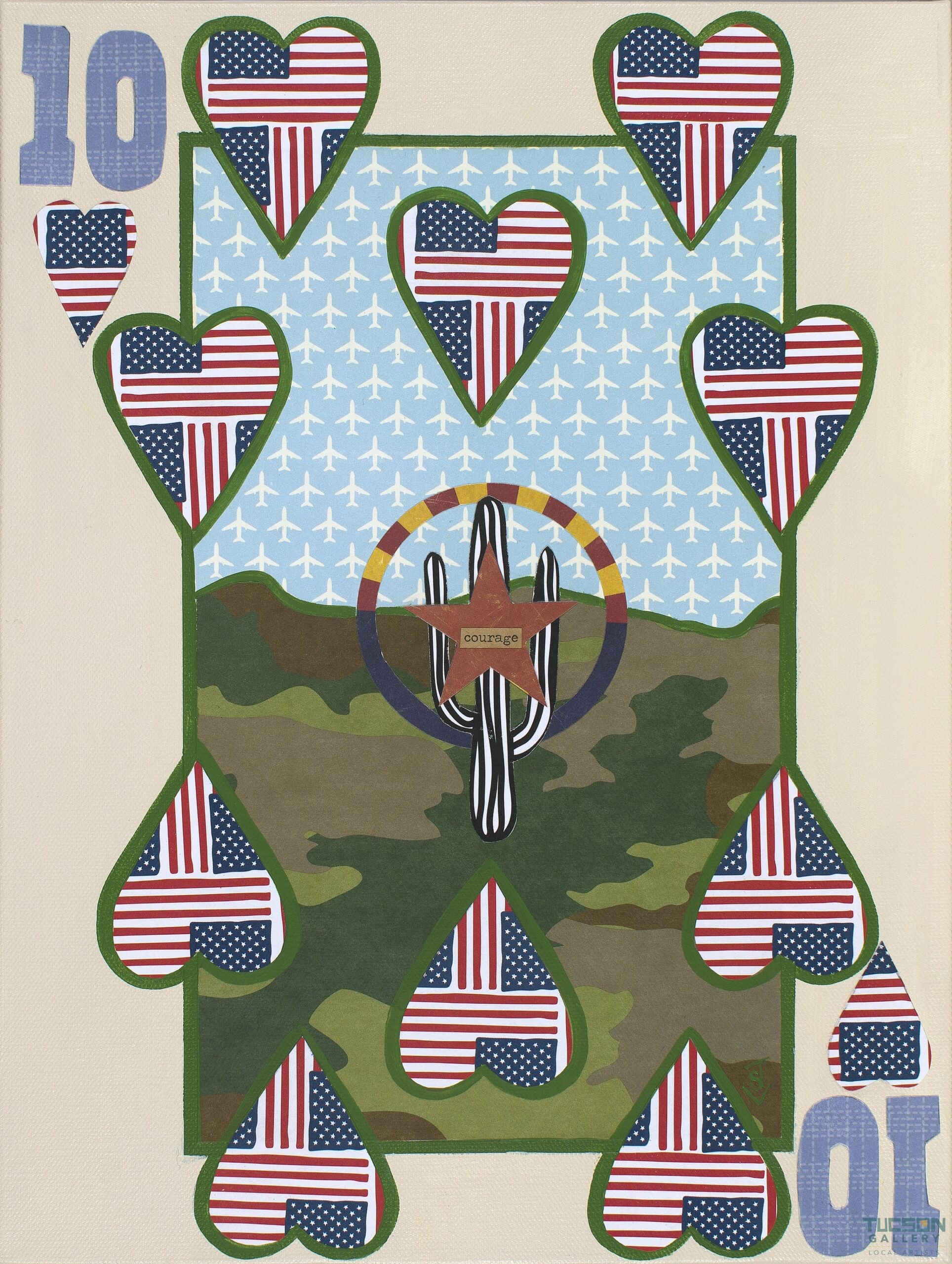 Ten of Hearts - Courage - The Tucson Gallery
